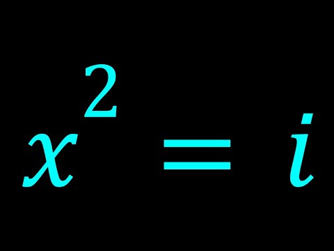 Finding Square Roots of i | Complex Numbers