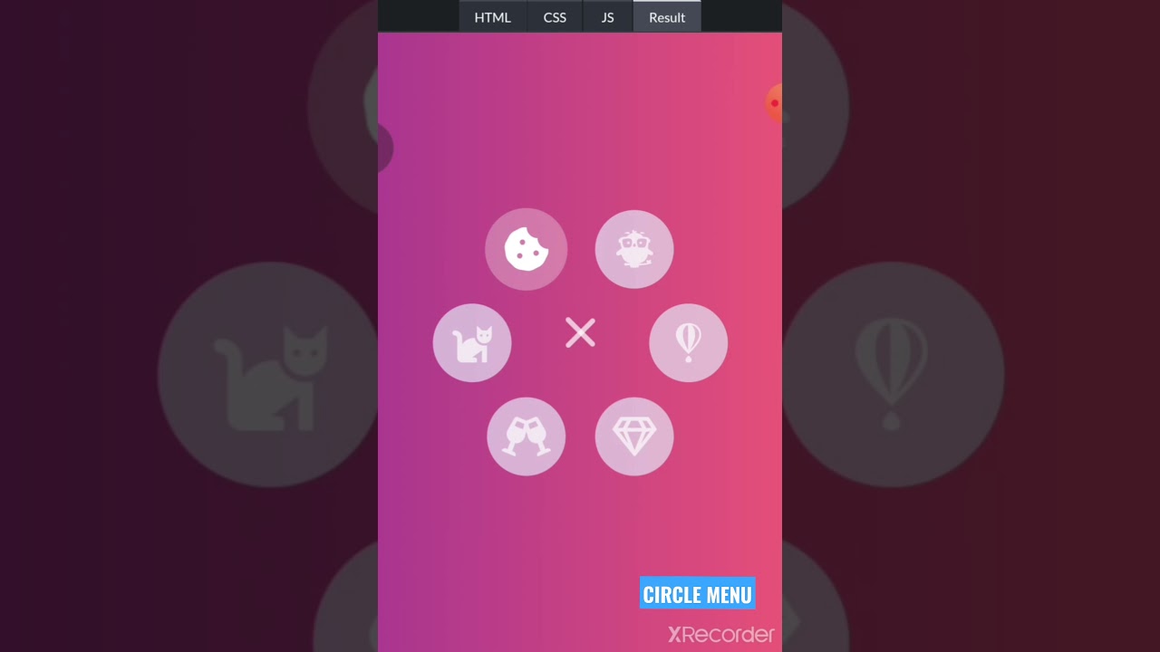 How to Create Circle Menu using Html and CSS #shorts #youtubeshortsfeature #way2techknowledge #short