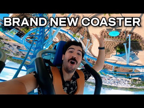 NEW SURF COASTER at SeaWorld Orlando! Pipeline Pass Member Preview