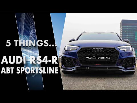 5 things Audi RS4-R ABT Sportsline 1 of 50 | VAG Car Tutorials