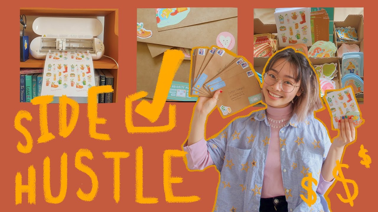 starting my own business (making stickers and prints + selling on etsy)