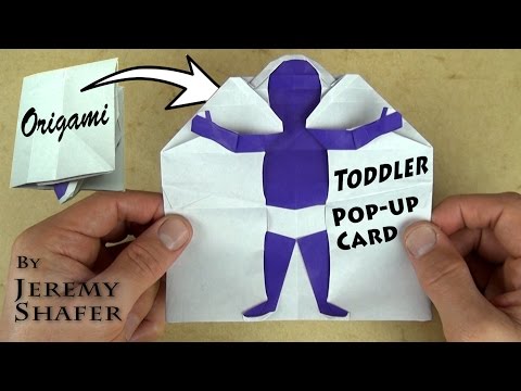 Origami Toddler Pop-up Card | The Secrets of Origami