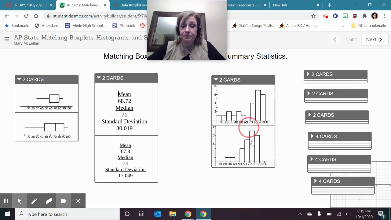 Data Boxplot Histogram Activity Instructions