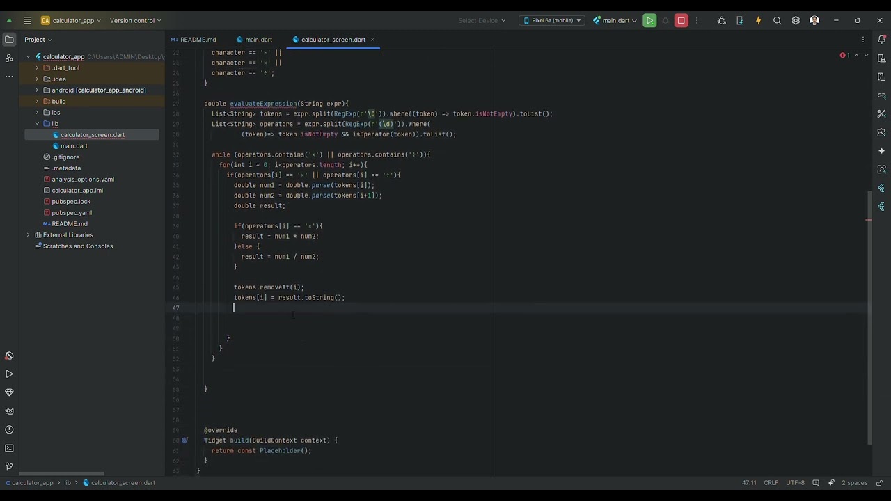 Quick & Easy Flutter Calculator App Tutorial for Beginners #flutter #dart #fluttercoding #coding