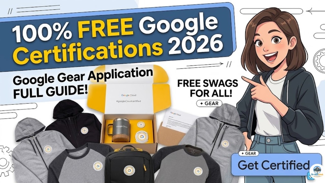 100% FREE Google Certifications 2026 | Worth $500  +Official Google Swags Google Gear  #getcertified