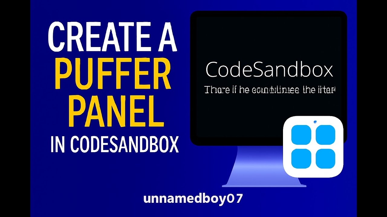 How to install puffer panel in codesandbox || unnamedby07