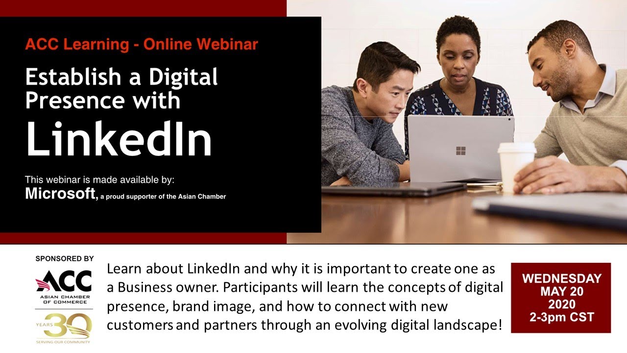 ACC Learning - Establish a Digital Presence with LinkedIn - Presented by Microsoft