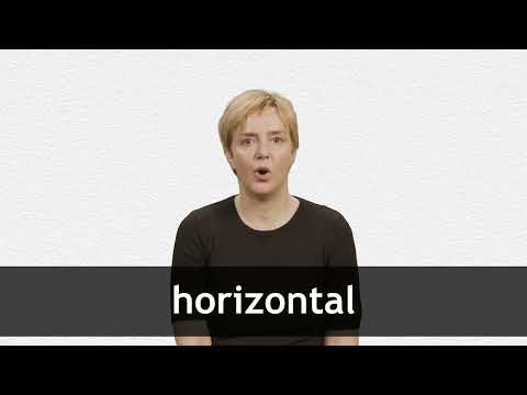 Traducción en inglés de “HORIZONTAL” | Collins Diccionario español-inglés