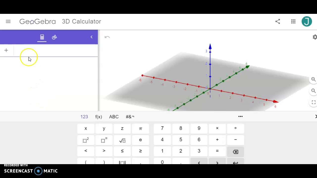 Geogebra - Plotting Point in 3 Dimensions