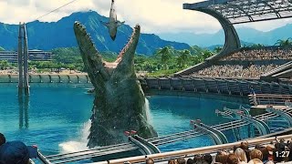 Mosasaurus Feeding Show Scene | Jurassic World (2015) | Movie clip Hd
