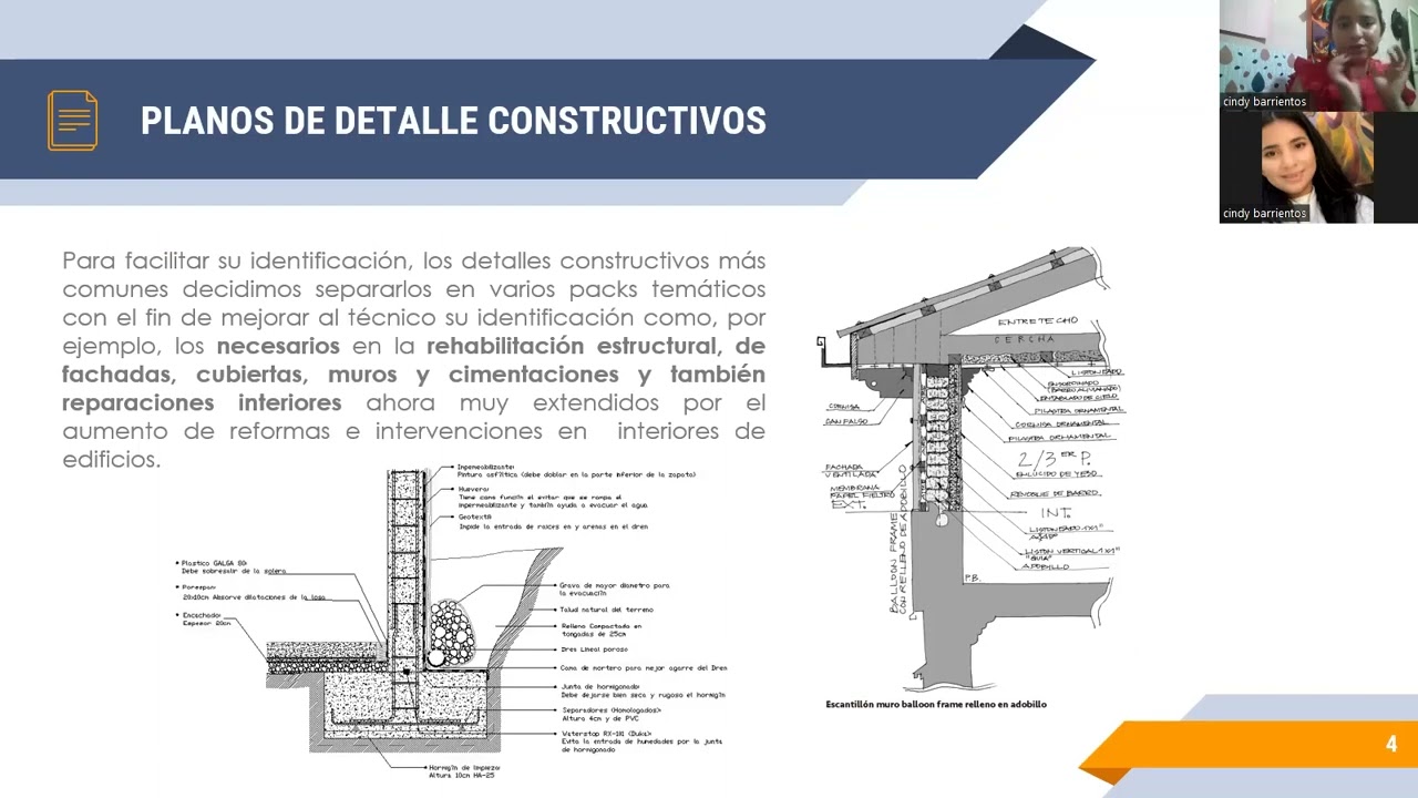 Planos de detalles constructivo