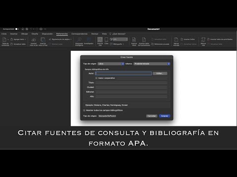 Formato APA en Word | ¿Cómo citar fuentes de consulta?