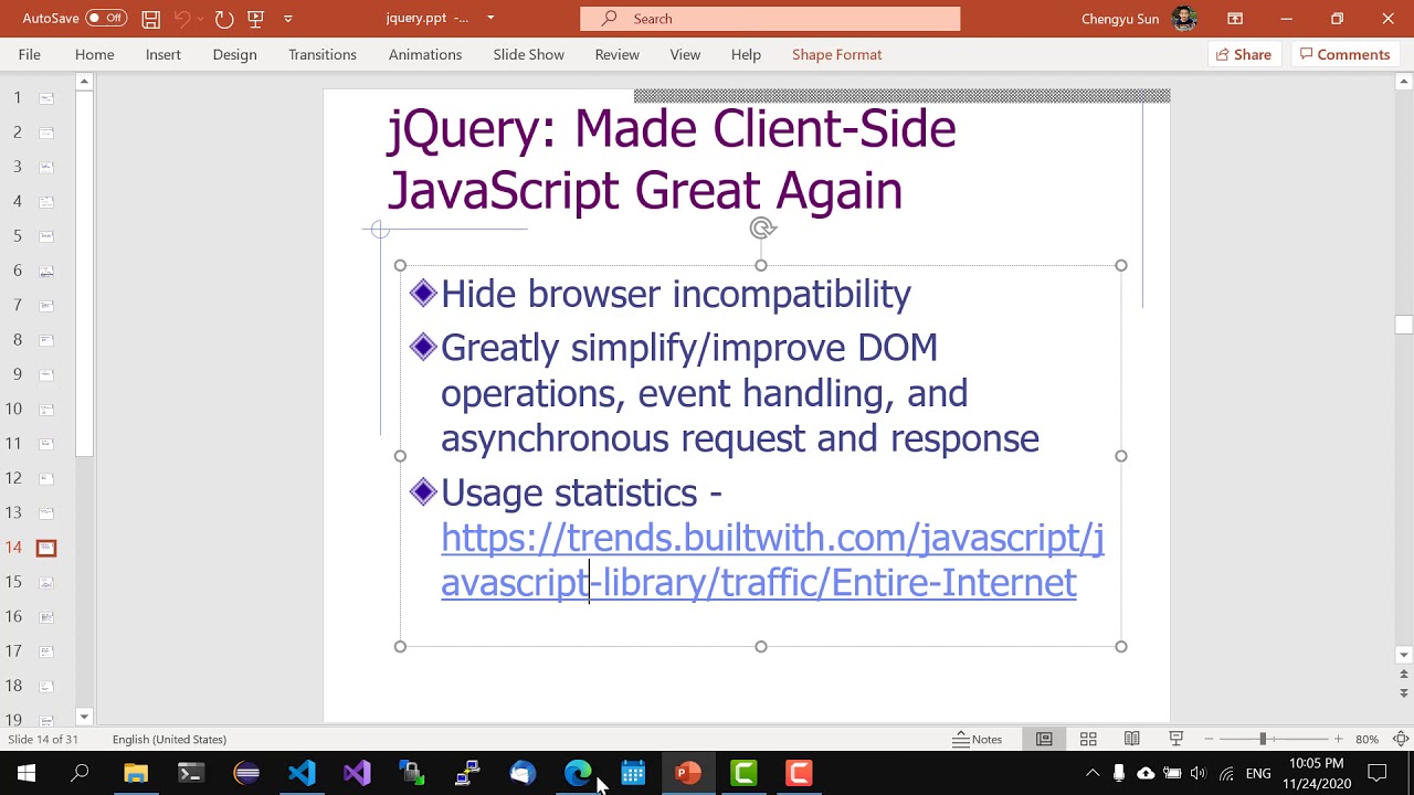 Client-Side JavaScript and jQuery