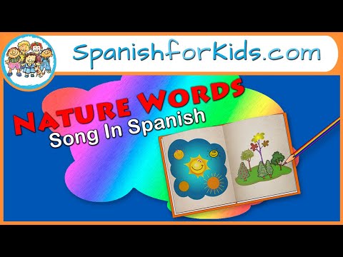 TEACH NATURE WORDS IN SPANISH - Singing the "Coloring Book" Song