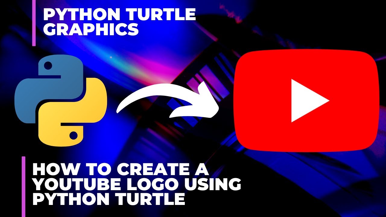 python turtle || how to create YouTube logo using python (Advance)
