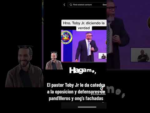 pastor Toby Jr le da cátedra a la oposicion