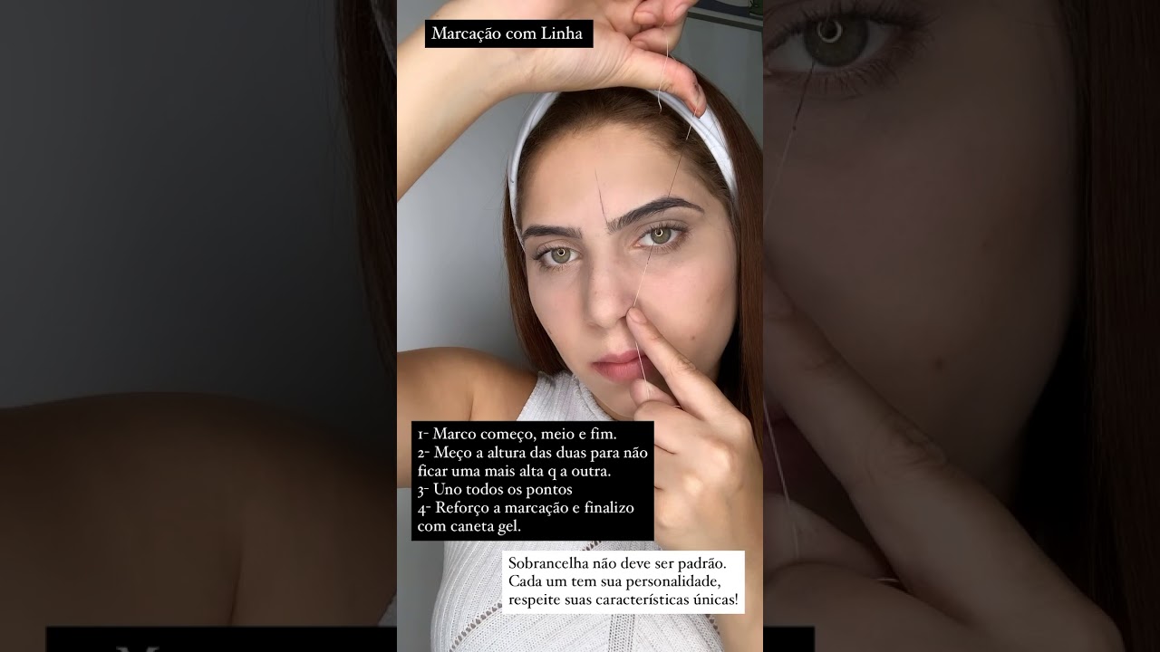 Como marcar a sobrancelha com linha