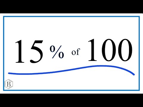 How to Calculate 15% of 100 (Fifteen Percent of One Hundred)