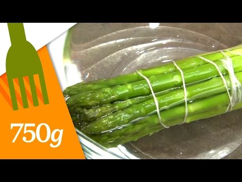 Cuire des asperges vertes en botte - 750g