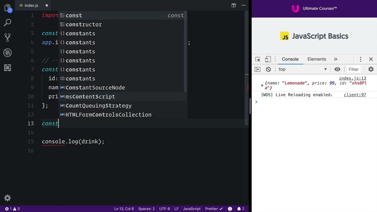 Ultimate JavaScript Basics 34 - Objects In-Depth - Object Literal, Function and Constructor Syntax