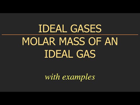 HOW TO SOLVE THE MOLAR MASS OF AN IDEAL GAS? | WITH EXAMPLES AND EXPLANATION