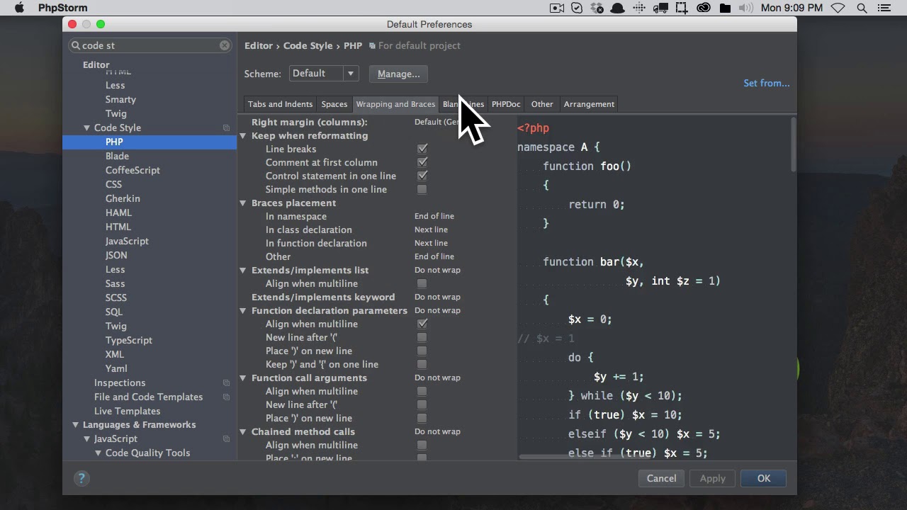 Getting Ready - PhpStorm PHP & Coding Style Configuration