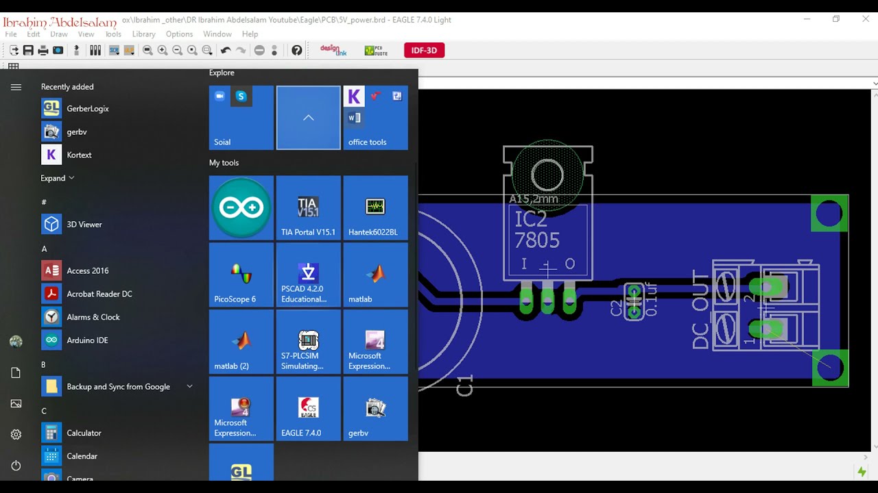 01 Getting started with making PCB using eagle