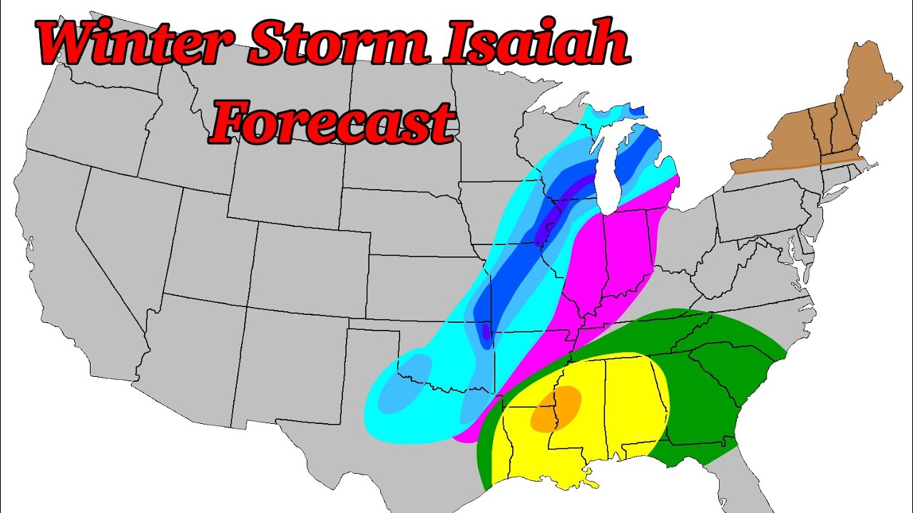 Winter Storm Isaiah Forecast