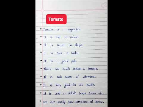 Tomato Essay | 10 Lines Essay On Tomato | Essay On Tomato | Essay On Tomato In English- Essay Tomato