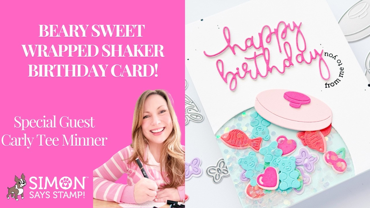 Beary Sweet Wrapped Shaker Birthday Card!