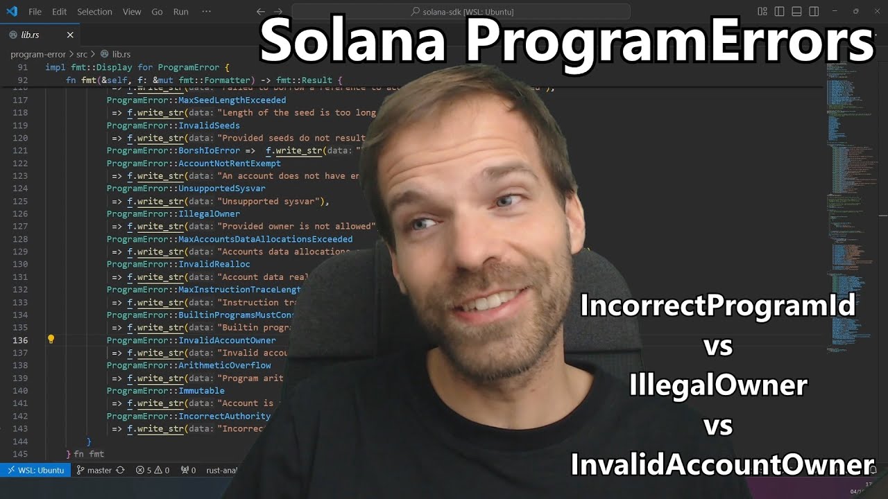 Solana Program Errors Deep Dive [Solana Tutorial] - Oct 4th '25