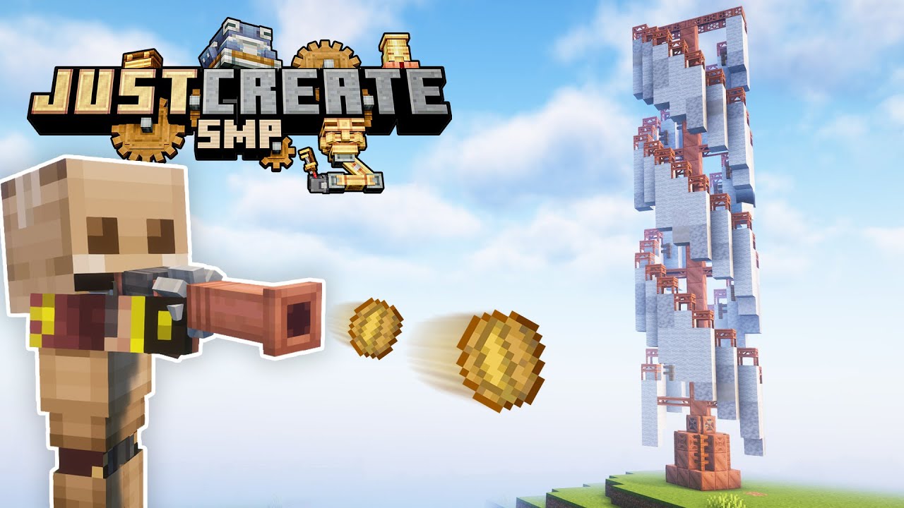 I built a VERTICAL WINDMILL in Minecraft Create Mod Update! [#4]