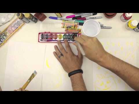Water Color Resist With Crayons