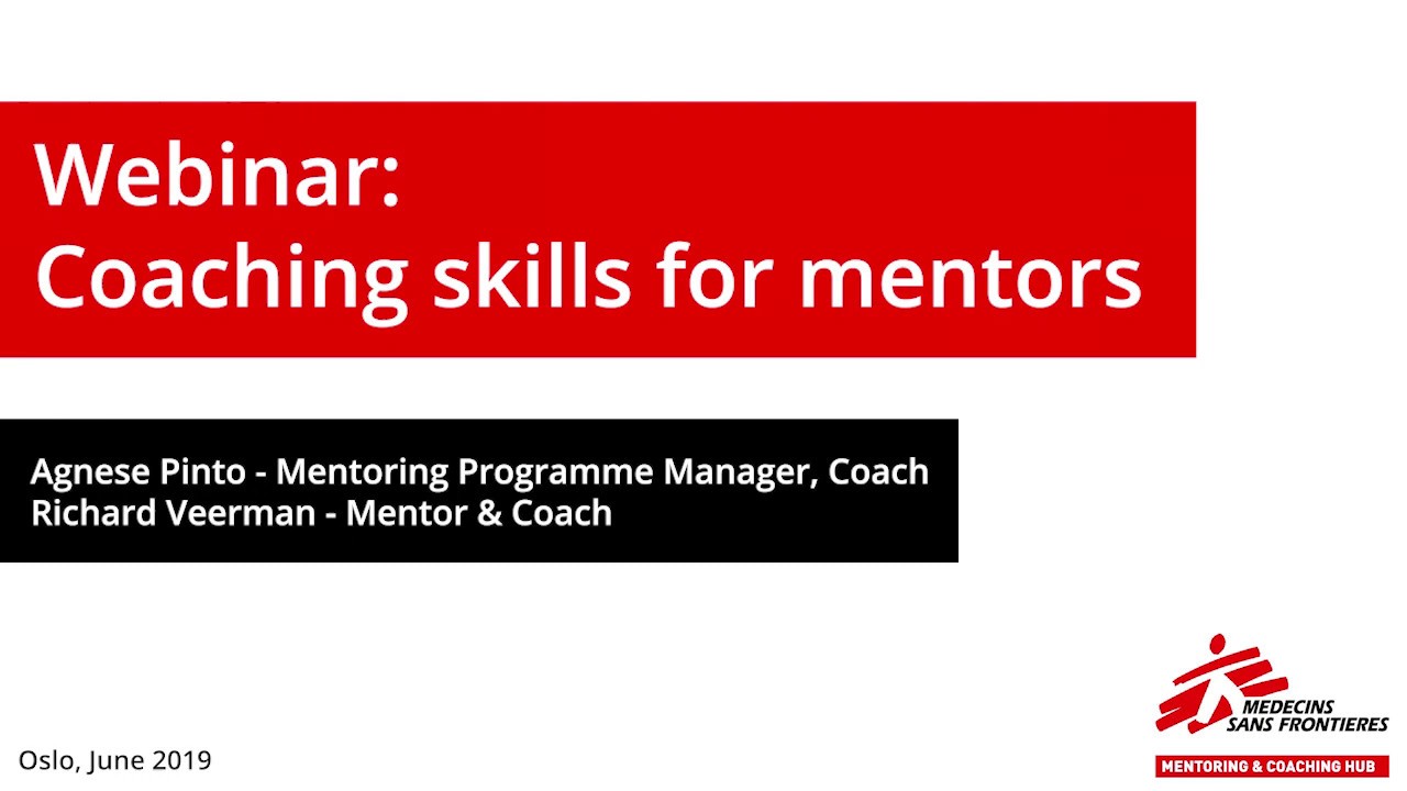 Webinar: Coaching Skills for Mentors