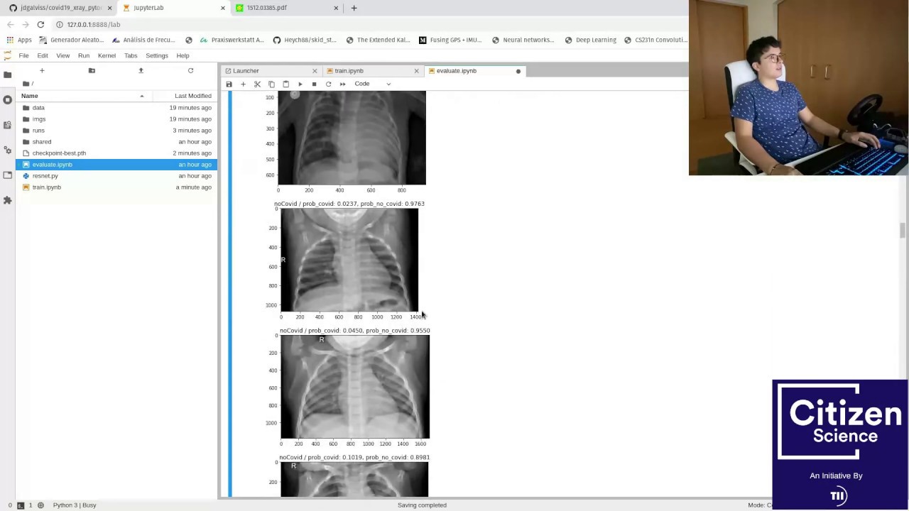 Chest X-ray scan classifier for covid-19 using pytorch