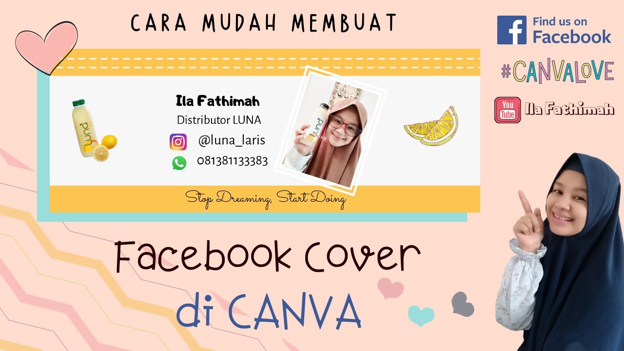 EASY way to make a FACEBOOK COVER in CANVA