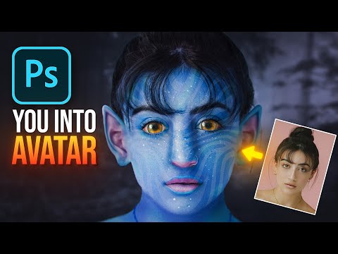 How to turn yourself into the AVATAR | Photoshop Tutorial