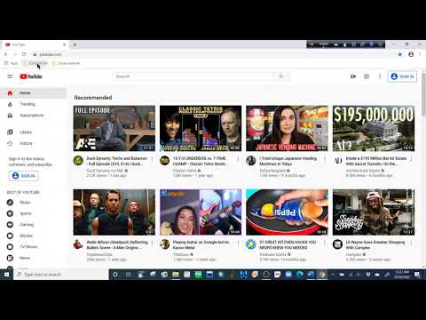 Use of Bookmarks in a browser