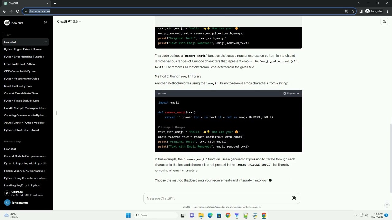 How to remove all emoji unicode characters from a string python