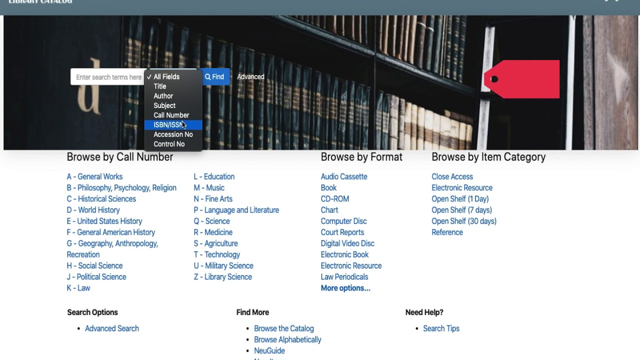 WEBOPAC user guide