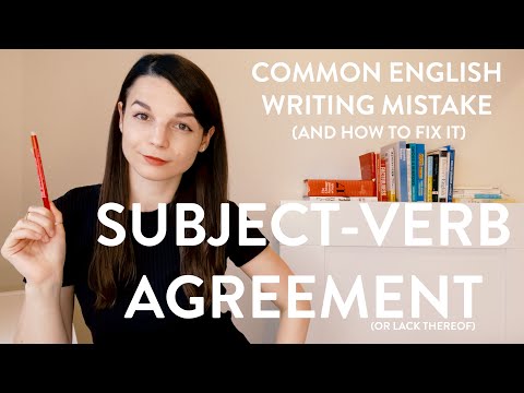 Common Writing Mistake: Subject-Verb Agreement Error - English Writing Tips with Alisha