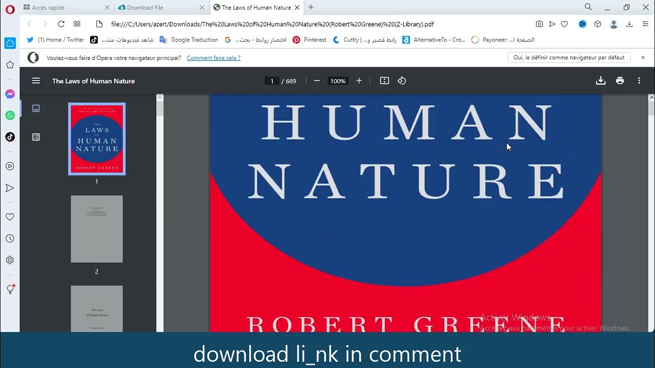 Download the book The Laws of Human Nature pdf fr_ee 2023