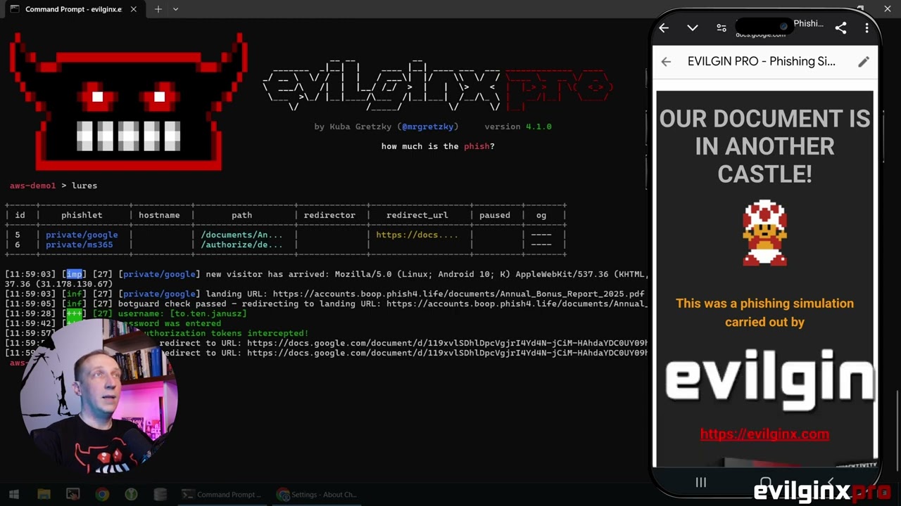 Evilginx Pro 4.1 - Google Anti-Phishing Evasion Update