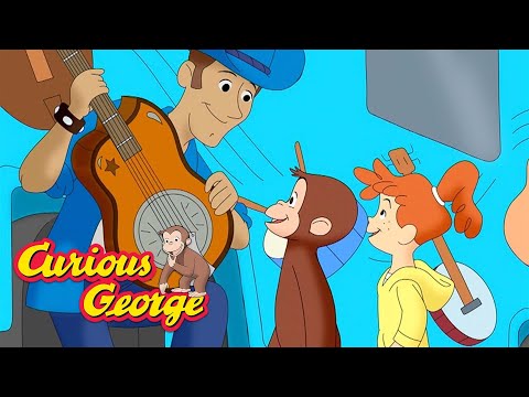 George learns about music instruments 🪕 Curious George 🐵 Kids Cartoon 🐵 Kids Movies
