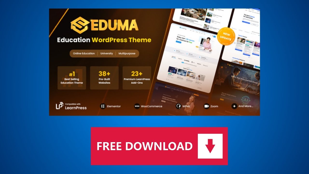 Download Eduma - Education WordPress Theme for Free | Best LMS WordPress Theme 2025