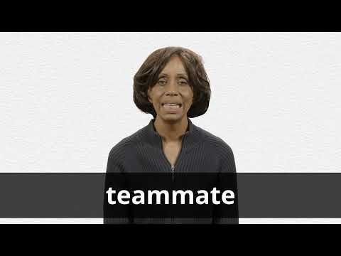 TEAMMATE definition in American English | Collins English Dictionary