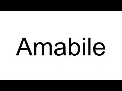 How to Pronounce Amabile ( Italian )