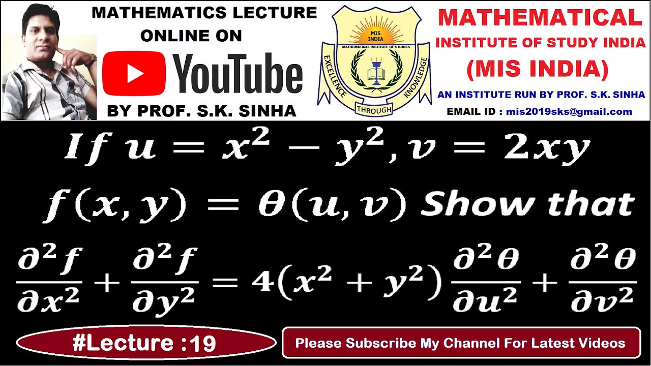 Partial Differentiation | Most Most Important Problem# 2 | Multivariable Calculus | Lecture - 19