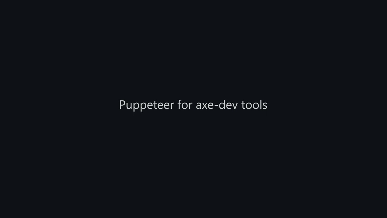 axe DevTools Puppeteer Integration