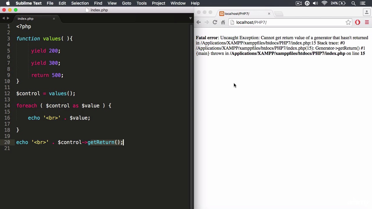 22  PHP7 Generator New Features PHP 7